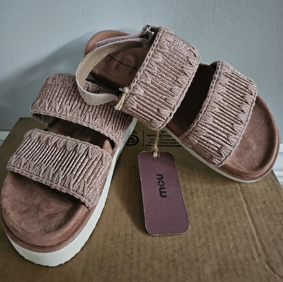 Mou | Shoes | Mou Glitter Slingback Sandals New | Poshmark